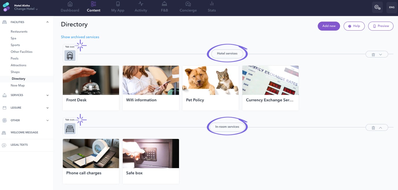 How to use categories in a directory