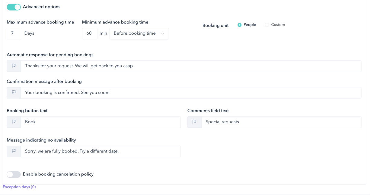 How to set up the on-demand booking system for a spa